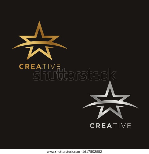 Simple Star Logo Icon Template Modern Stock Vector (Royalty Free ...
