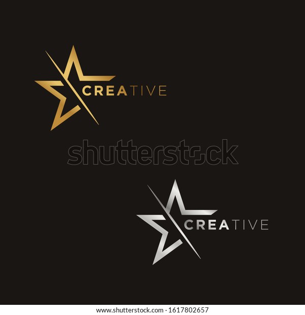 Simple Star Logo Icon Template Modern Stock Vector (Royalty Free ...