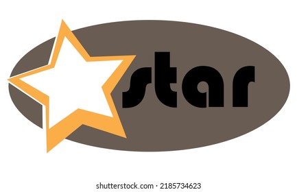 Simple Star Logo Vector Illustration Sticker Stock Vector (Royalty Free ...