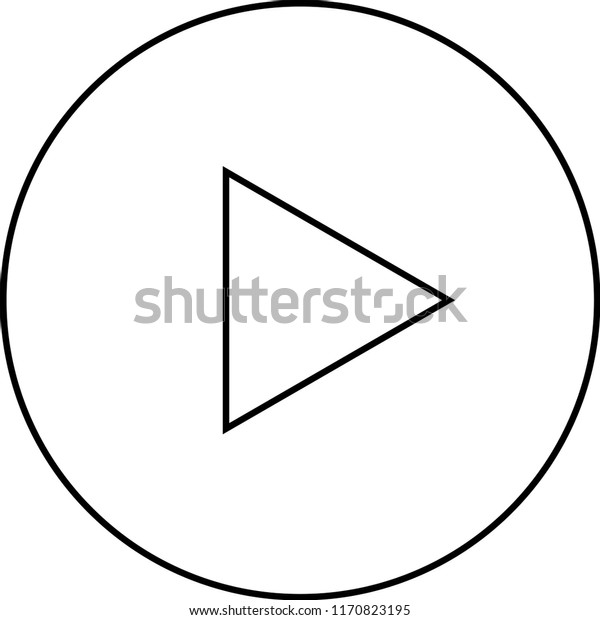 Simple Start Button Vector Stock Vector (Royalty Free) 1170823195 ...