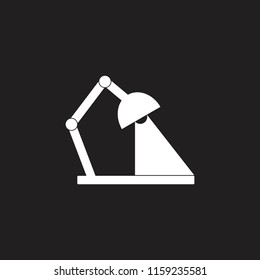 Simple Study Desk Lamp Symbol Vector Stock Vector (Royalty Free ...