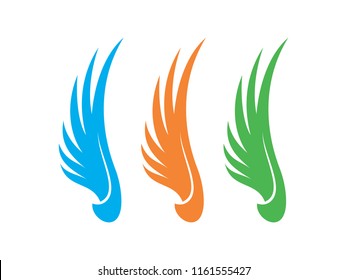 Simple Stylish Illustration Wing Stock Vector (Royalty Free) 1161555427 ...