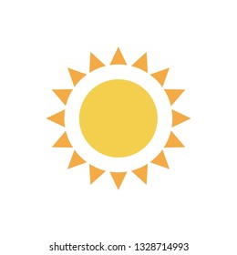 Simple Sun Icon Vector Illustration Isolated Stock Vector (Royalty Free ...