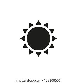 Simple Sun Icon Vector Illustration Isolated Stock Vector (Royalty Free ...