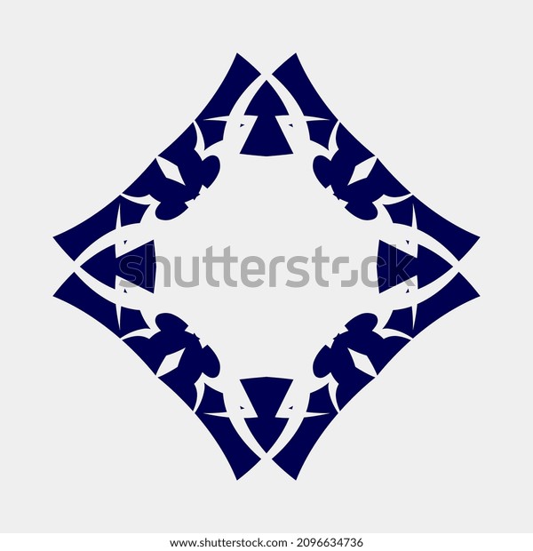 Simple Symmetrical Motif Vector Illustration Good Stock Vector (Royalty ...