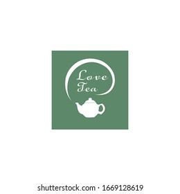 Simple Tea Logo Design Background Stock Vector (Royalty Free ...