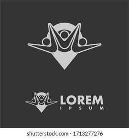 Simple Team Work Concept Logo Icon Stock Vector (Royalty Free ...