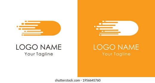Simple Template Logo Orange Color Stock Vector (Royalty Free ...