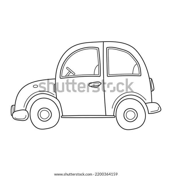 Simple Toy Car Sketch Doodle Style Stock Vector (Royalty Free ...