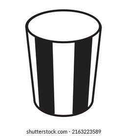 Simple Trash Icon On White Background Stock Vector (Royalty Free ...