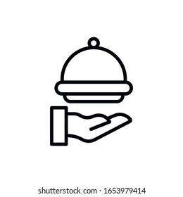 Simple Tray Line Icon Stroke Pictogram Stock Vector (Royalty Free ...