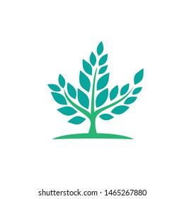 Simple Tree Symbol Vector Illustration Flat Stock Vector (Royalty Free ...