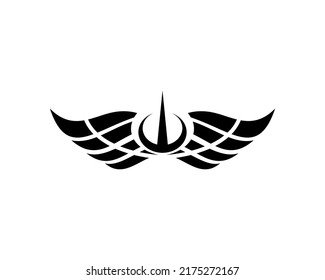 Simple Trendy Elegant Wings Icon Logo Stock Vector (Royalty Free ...