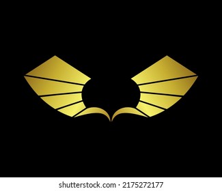 Simple Trendy Elegant Wings Icon Logo Stock Vector (Royalty Free ...