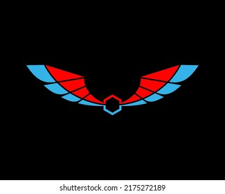 Simple Trendy Elegant Wings Icon Logo Stock Vector (Royalty Free ...
