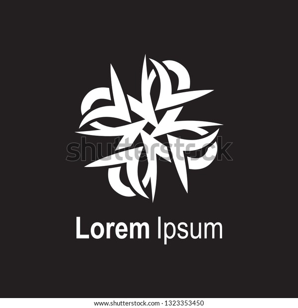 Simple Tribal Logo White Color On Stock Vector (Royalty Free ...
