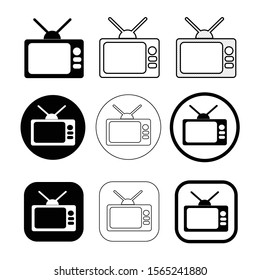 Simple Tv Icon Sign Design Stock Vector (Royalty Free) 1565241880 ...