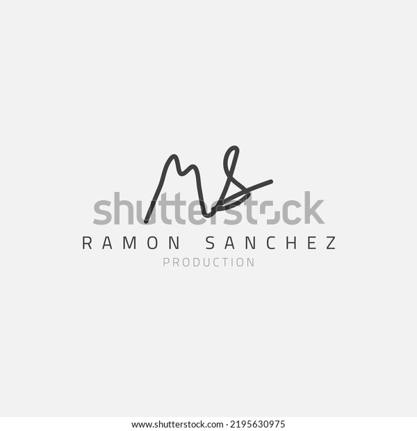 Simple Two Letter Signature Logo Stock Vector (Royalty Free) 2195630975 ...
