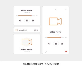 Simple Ui Music Design Accompanied By Stock Vector (Royalty Free ...