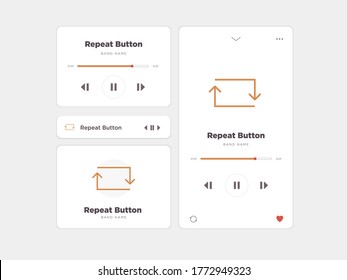 Simple Ui Music Design Accompanied By Stock Vector (Royalty Free ...