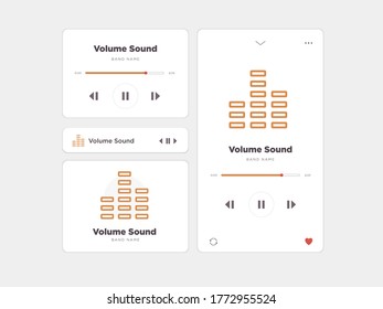 Simple Ui Music Design Accompanied By Stock Vector (Royalty Free ...