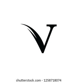 Simple V Logo Stock Vector (Royalty Free) 1258718074 | Shutterstock
