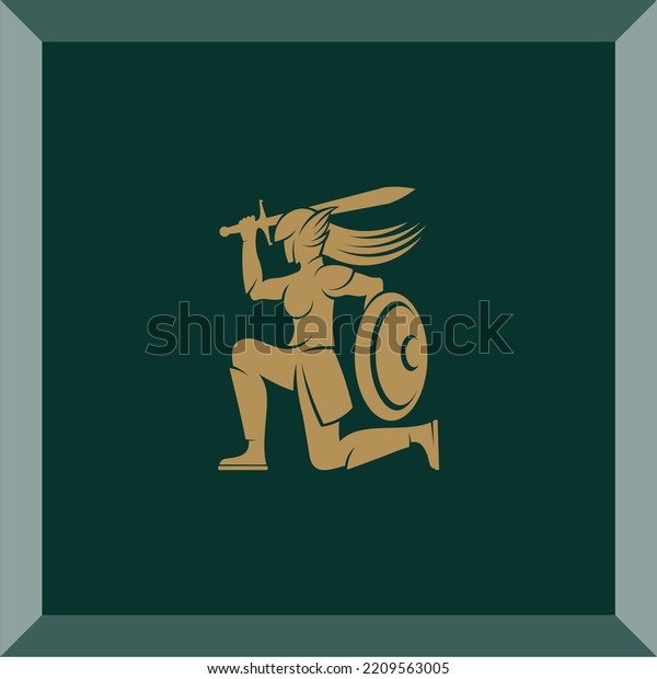 Simple Valkyrie Logo Symbol Icon Stock Vector (Royalty Free) 2209563005 ...