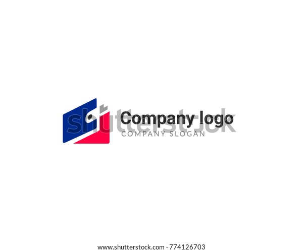 Simple Vector Company Logo Illustrated Minimalistic Stock Vector ...