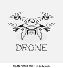 Simple Vector Illustration Drone Variant Stock Vector (Royalty Free ...