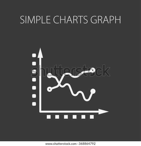 Simple Vector Illustration Graphs Charts Visualize Stock Vector ...