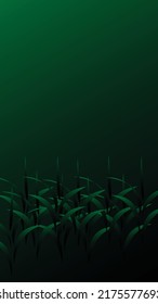 Simple Vector Illustration Grass Plant On Stock Vector (Royalty Free ...