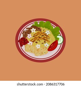 Simple Vector Illustration Yellow Rice Stock Vector (Royalty Free ...