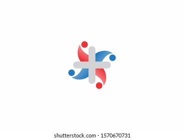 Simple Vector Logo Design People Concept Stock Vector (Royalty Free ...