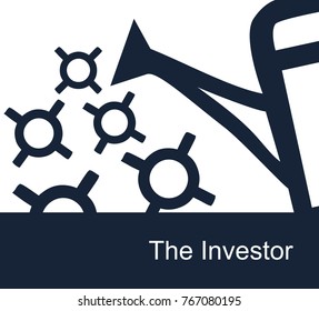 Simple Vector Monotone Illustration On White Stock Vector (Royalty Free ...