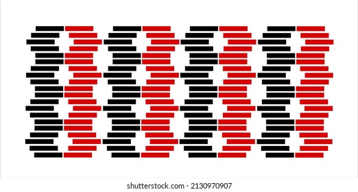 Simple Vector Red Black Line Bold Stock Vector (Royalty Free ...