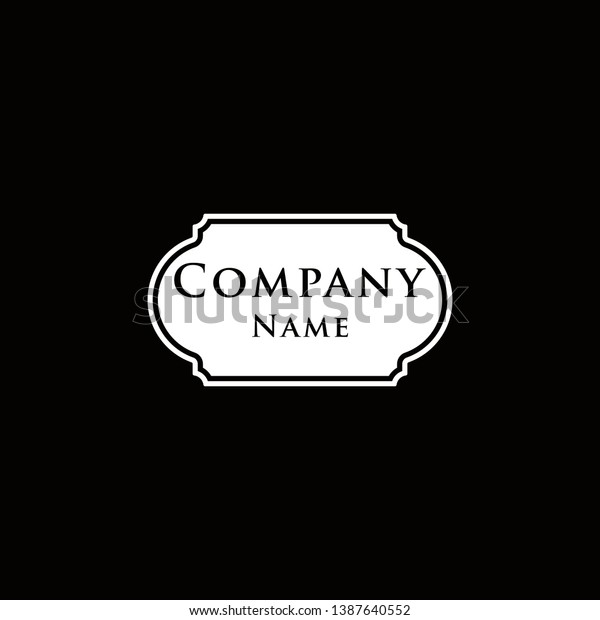 Simple Vintage Emblem Vector Logo Stock Vector (Royalty Free ...