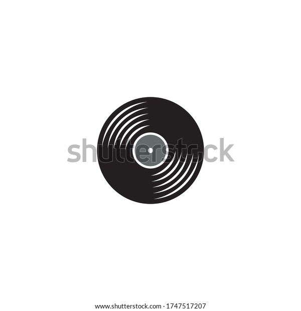 Simple Vinyl Logo Icon Design Stock Vector (Royalty Free) 1747517207 ...