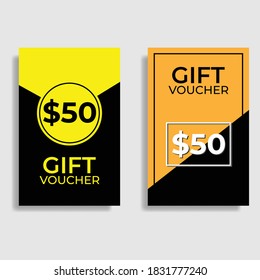 Simple Voucher Card Design Great Vector Stock Vector (Royalty Free ...