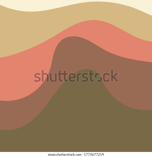 Simple Wallpaper Block Colors Neutral Tone Stock Vector (Royalty Free ...