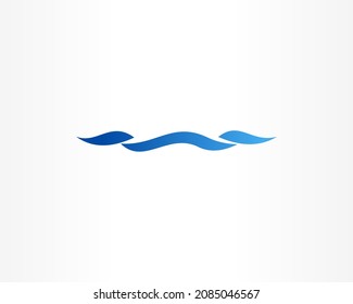 Simple Water Icon Concept Logo Design Stock Vector (Royalty Free ...