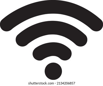 Simple Wifi Icon Illustration On Whiite Stock Vector (Royalty Free ...