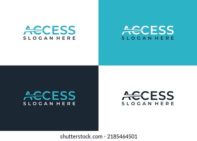 Simple Word Mark Access Logo Vector Stock Vector (Royalty Free ...