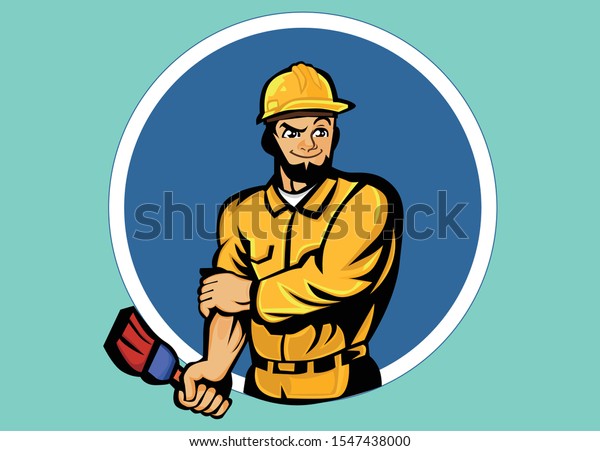 Simple Worker Logos Made You Who Stock Vector (Royalty Free) 1547438000 ...