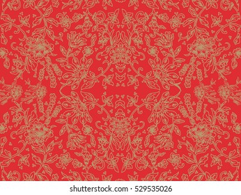 Simple Wrapping Paper Red Two Stock Vector (Royalty Free) 529535026 ...