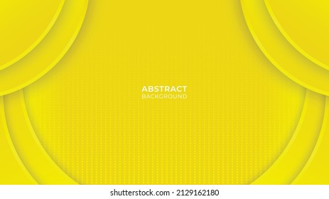 Simple Yellow Business Background Yellow Circle Stock Vector (Royalty ...
