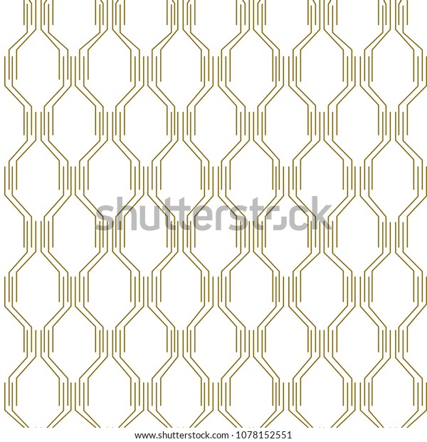 Simple Yellow Monochrome Geometric Pattern Background Stock Vector ...