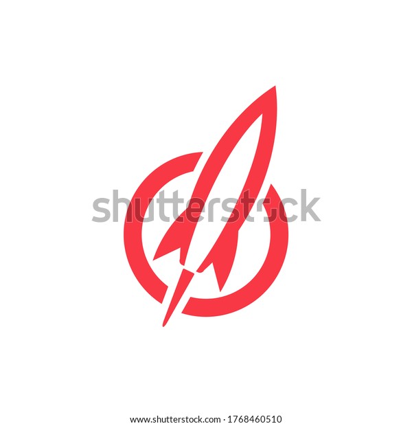 Simple Yet Sophisticated Rocket Logo Design Stock Vector (Royalty Free ...