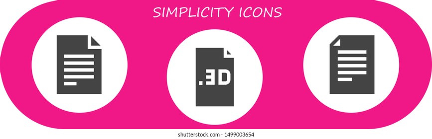 Simplicity Icon Set 3 Filled Simplicity Stock Vector (Royalty Free ...