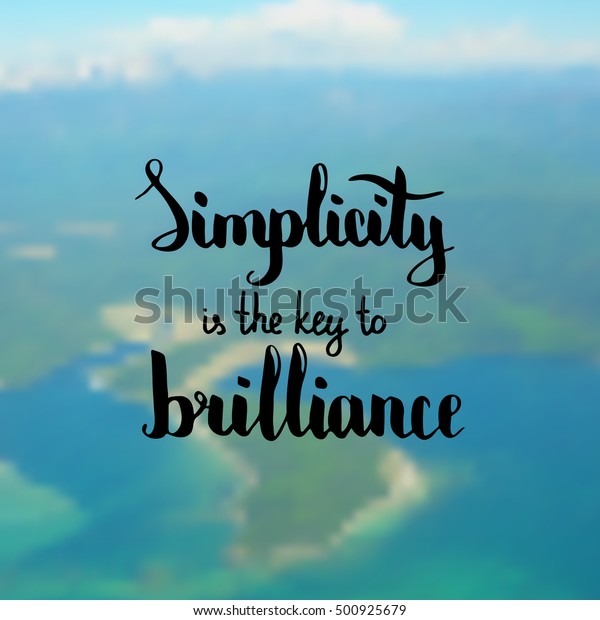 Simplicity Key Brilliance Illustration Handlettering Inspiration ...
