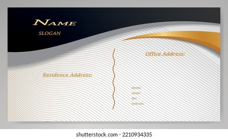 Simplified Business Card Design Template Spaces Stock Vector (Royalty ...
